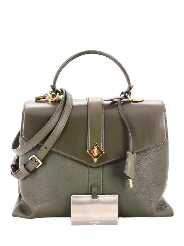 LOUIS VUITTON Rose Des Vents Bag Leather Mm Satchel - Green