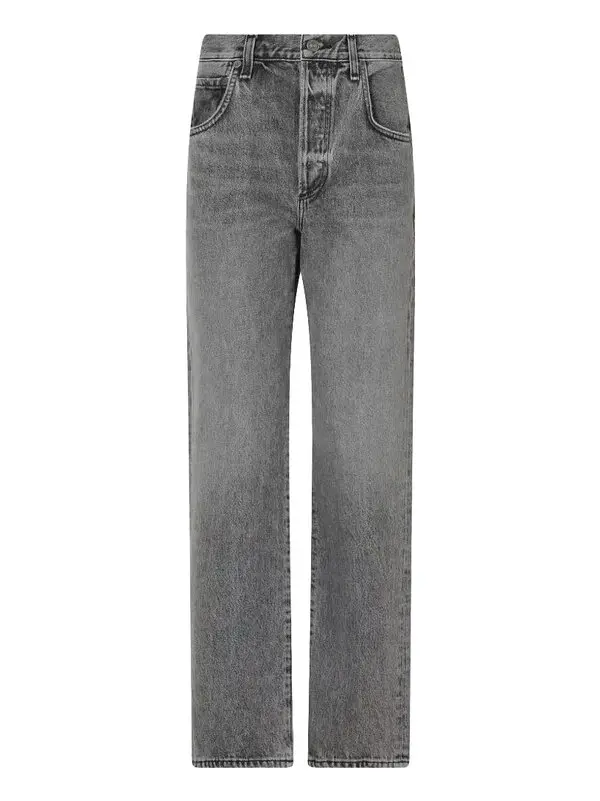 Citizens Of Humanity 90's French High-rise Straight-leg Jeans - Grey