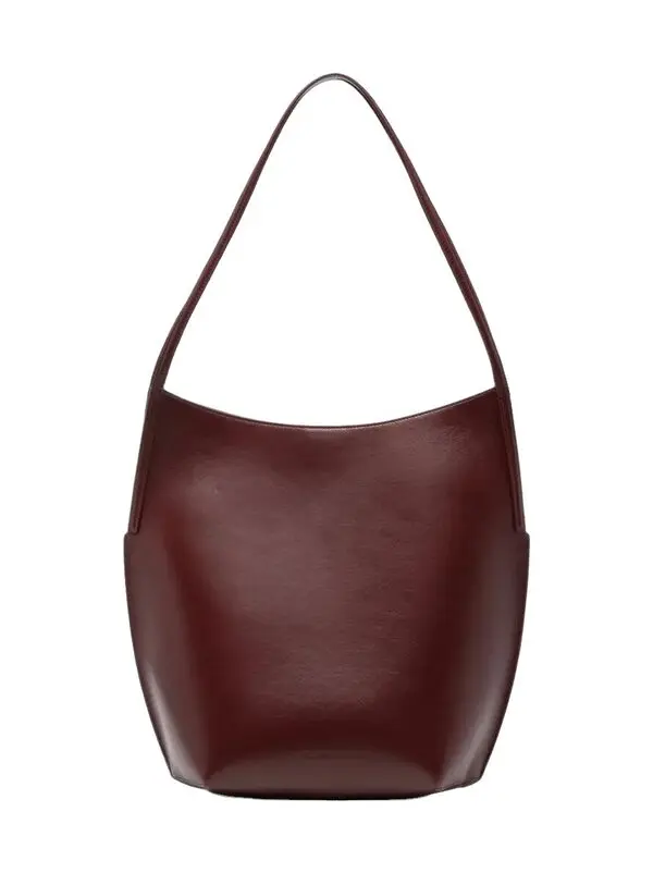 JIL SANDER Handbag Leather "kante - Brown