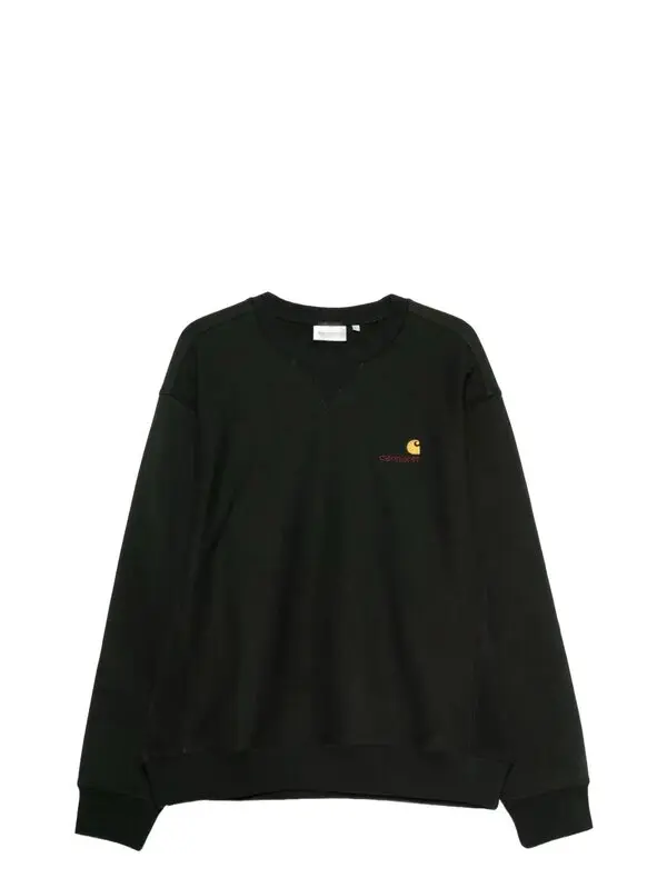 Carhartt Work In Progress American Script Logo-embroidered Sweatshirt - Green