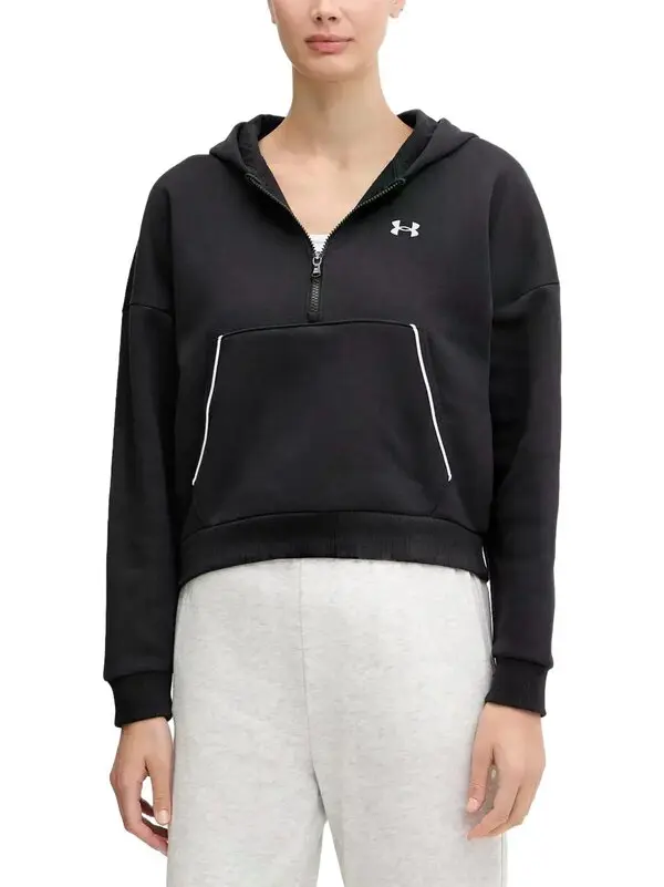 Under Armour Rival Half-zip Logo Hoodie - Black