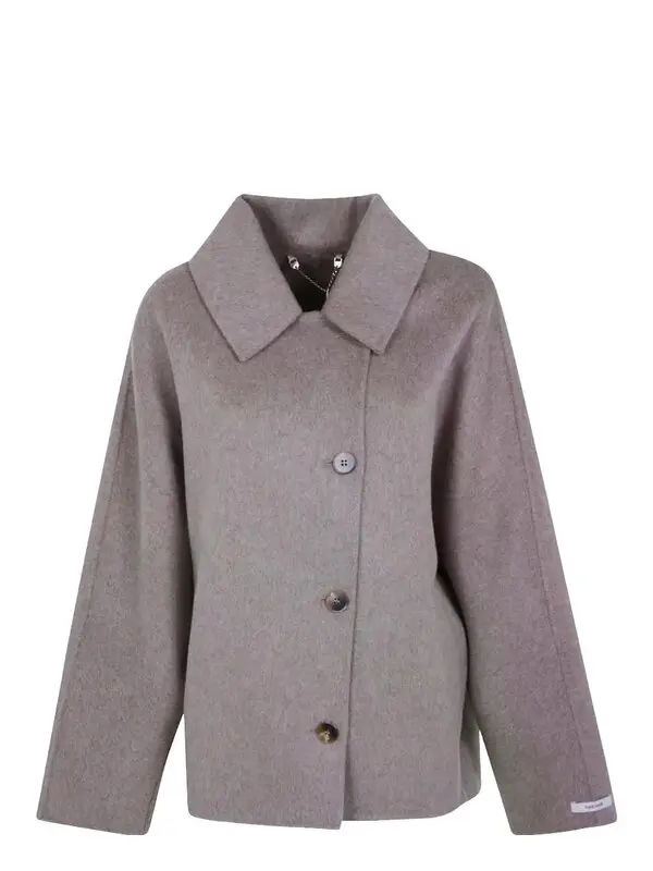 GIOVANNI PARIS Pascale Spread-collar Jacket - Neutrals