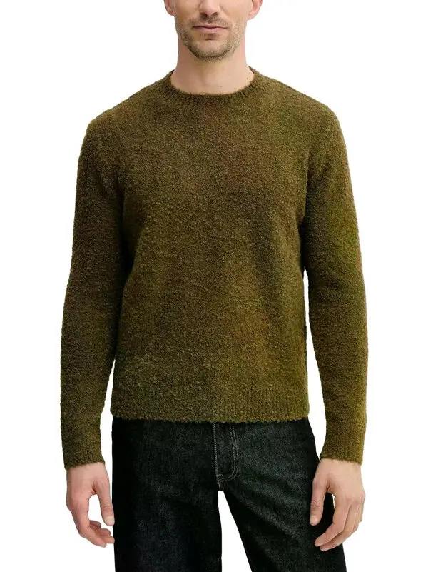 Sisley Textured Long-sleeve Sweater - Green