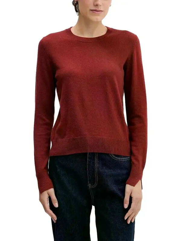 Sisley Crew-neck Sweater - Red