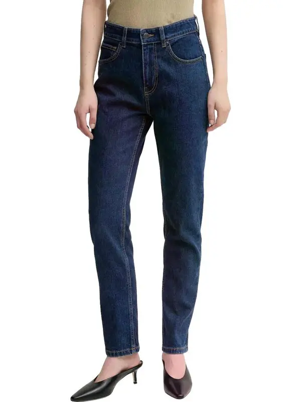 Sisley Logo-patch Jeans - Blue