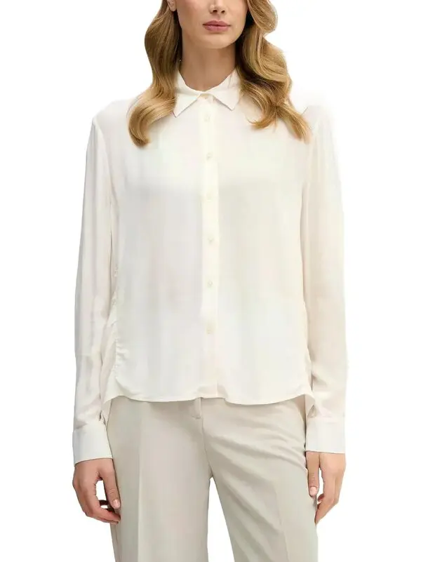 Sisley Ruched Shirt - Neutrals