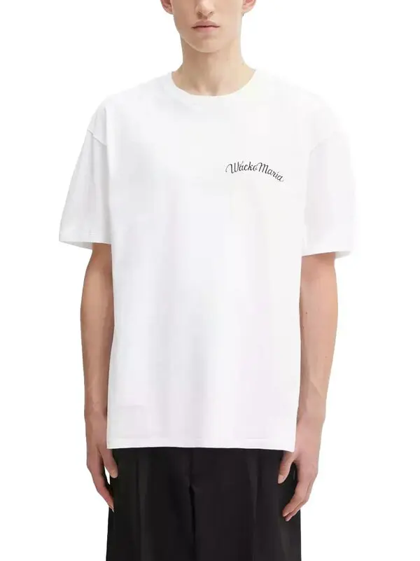 WACKO MARIA Logo-print Cotton T-shirt - White