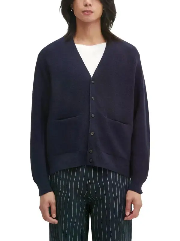Visvim Selmer Patch-pocket Cardigan - Blue