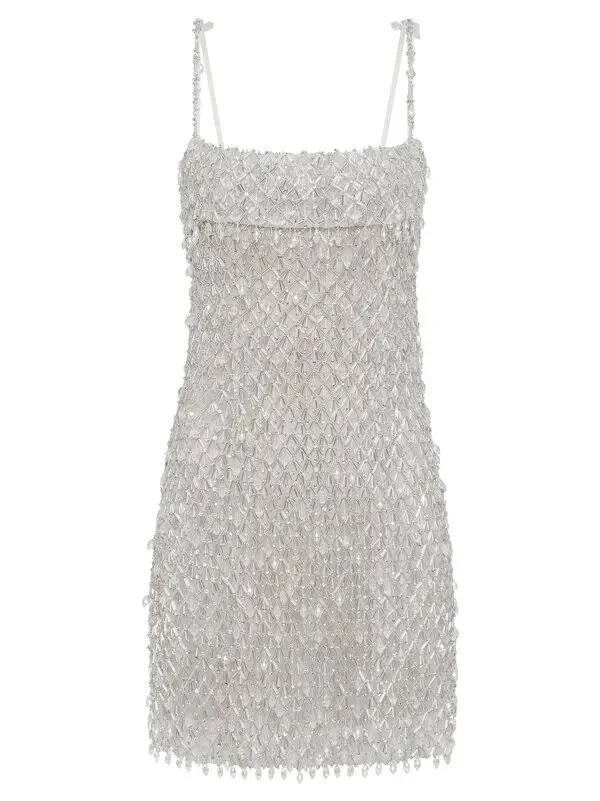 Rachel Gilbert Gardena Mini Dress - Silver