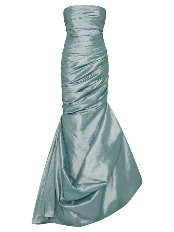 Rachel Gilbert Mishka Gown - Turquoise