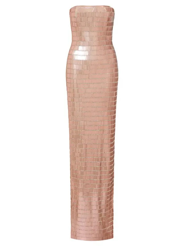Rachel Gilbert Estra Gown - Rose Gold