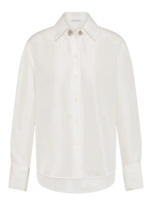 Rachel Gilbert Flori Silk Shirt - Ivory