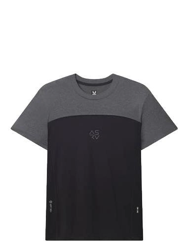 ASRV Aerosilver Upf50 Run Tee - Black