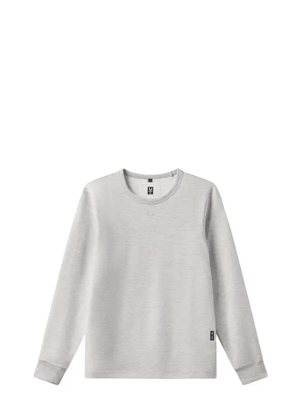 ASRV Waffle Knit Long Sleeve - Heather Grey