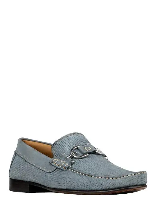 DONALD PLINER Dacio Leather Loafer - Denim