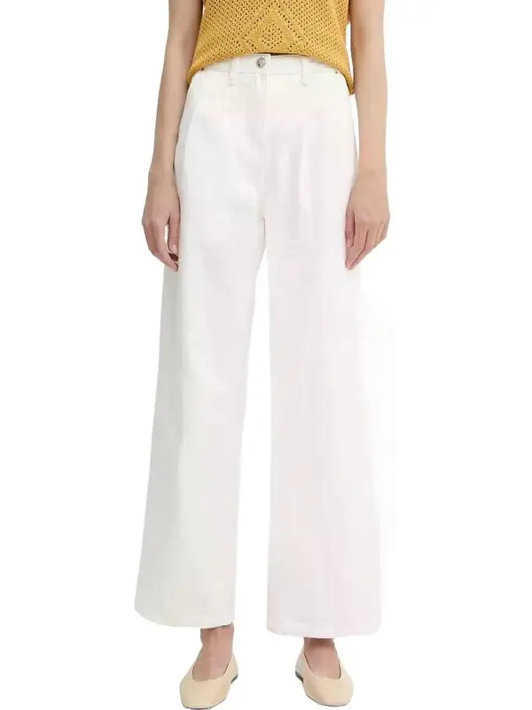 MORGAN Wide-leg Jeans - White