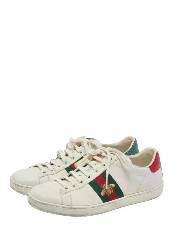 Gucci Ace Web Sneakers - White