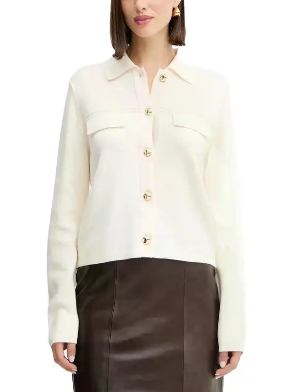 MORGAN Pocket-details Button-down Shirt - Neutrals