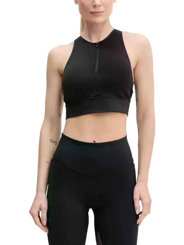 Under Armour Meridian Zip-up Sports Bra - Black