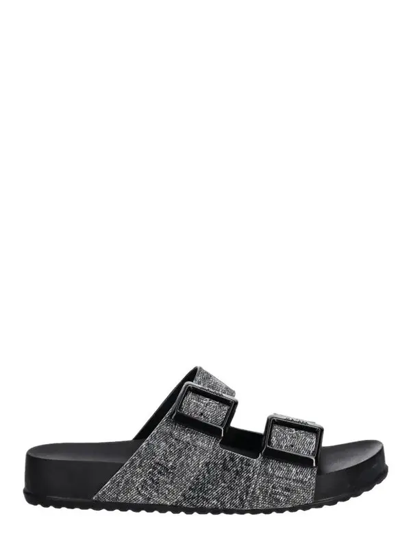 Melissa Cozy M Lover Buckle-fastening Slides - Grey