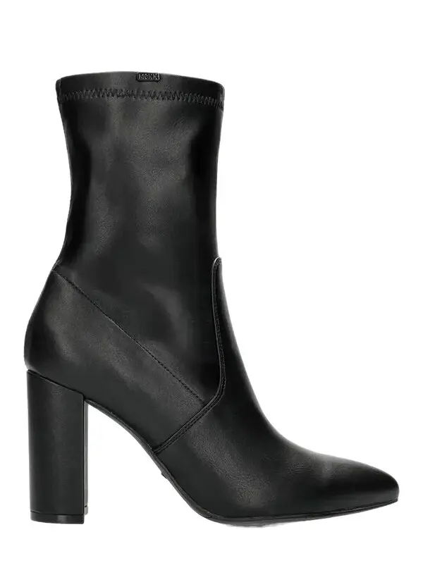 MEXX Sanna Indy Pointed-toe Block-heel Ankle Boots - Black