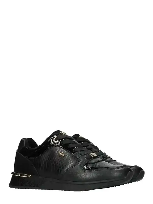 MEXX Fleur Ellen Snakeskin-effect Panelled Sneakers - Black