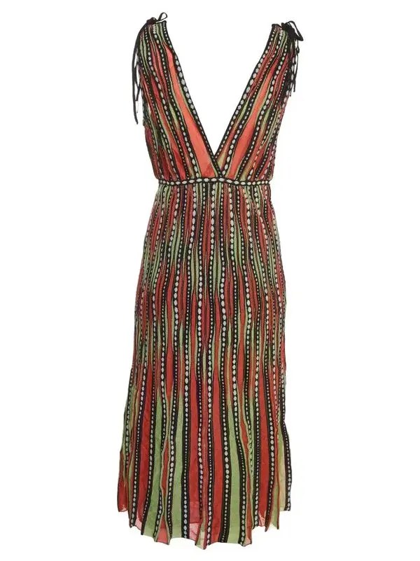 Missoni Patterned Knit Midi Dress - Green