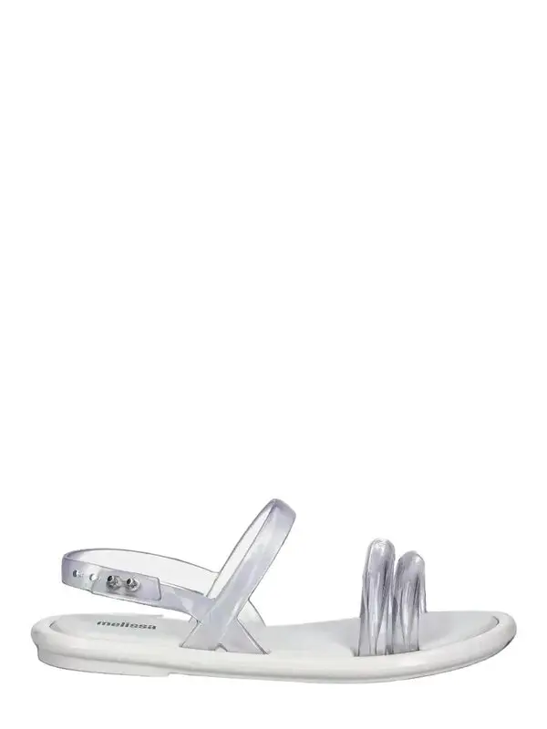 Melissa Transparent-strap Slingback Sandals - White