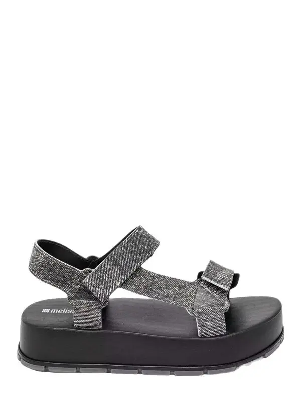 Melissa Flowing Touch-strap Platform Sandals - Grey