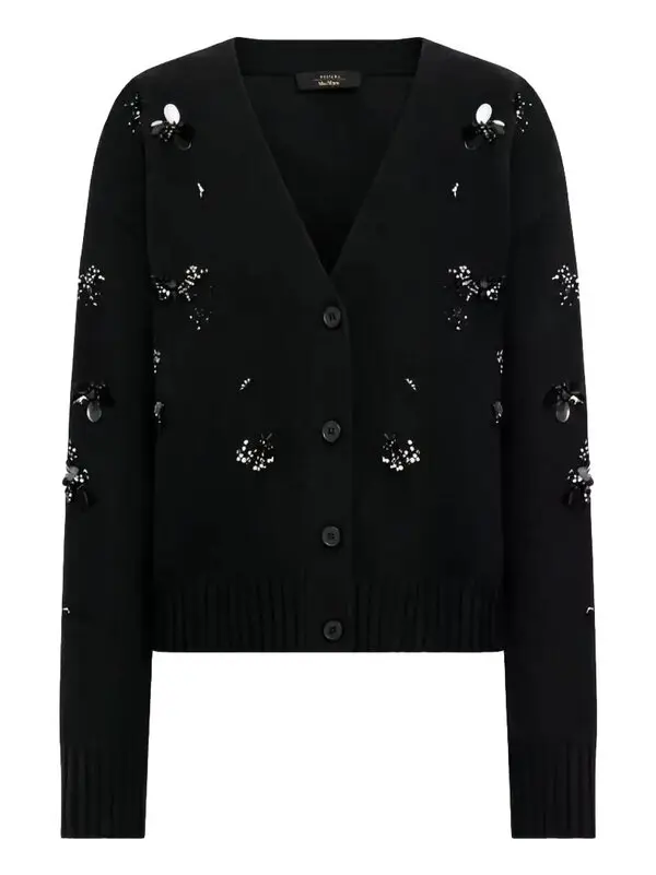 TWINSET Actitude Bead-embellished Cardigan - Black