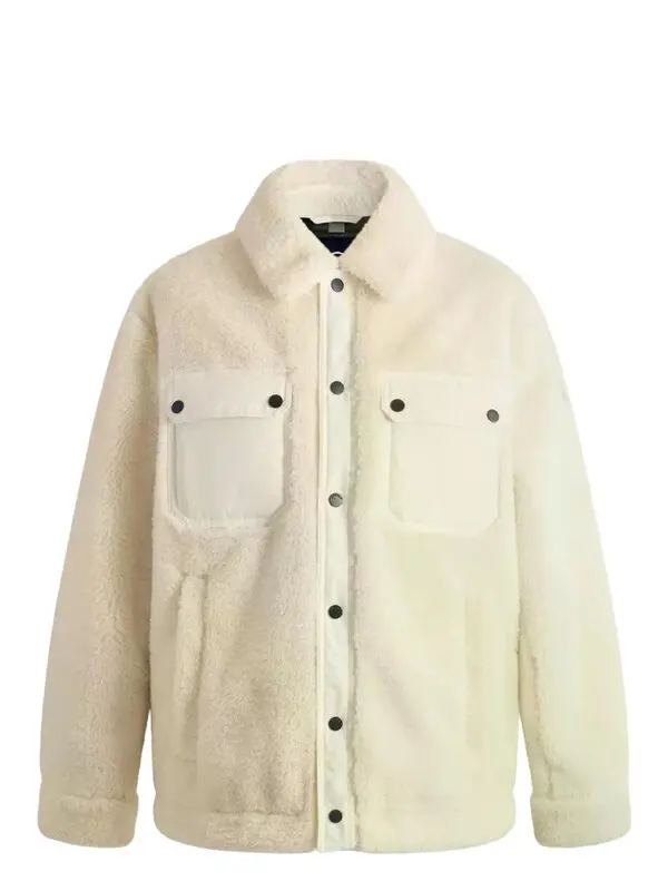Fusalp Elstran Jacket In Faux-fur White - Neutrals