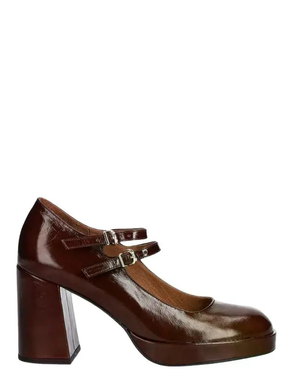 JONAK PARIS Verite Double-strap Platform Pumps - Brown