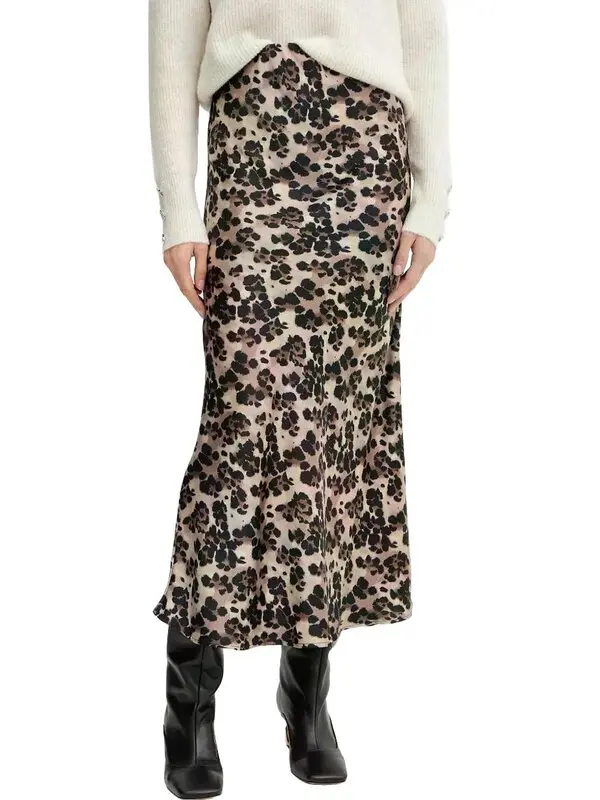 MORGAN Leopard-print Maxi Skirt - Neutrals