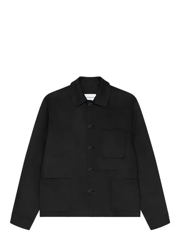 Givenchy Couture Seam Blouson In Wool And Cashmere - Black
