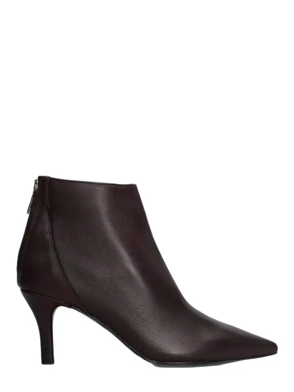 BIANCADI Pointed-toe Rear-zip Ankle Boots - Brown