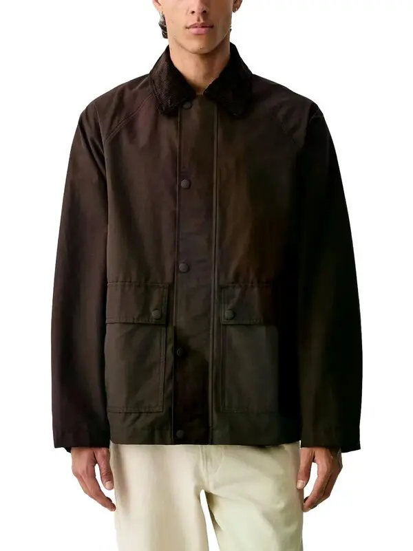 Marc O'polo Corduroy-collar Raglan-sleeve Jacket - Brown