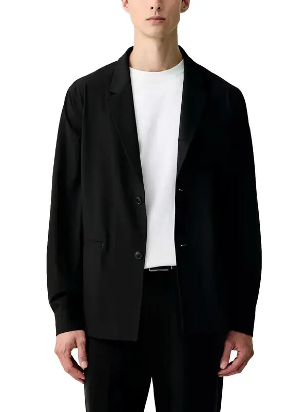 Armani Exchange Logo-tag Blazer - Black