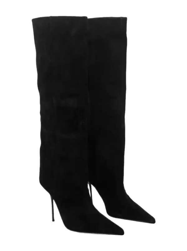 Jeffrey Campbell Suede Pointed-toe Boots - Black