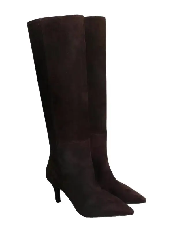BIANCADI Suede Pointed-toe Boots - Brown