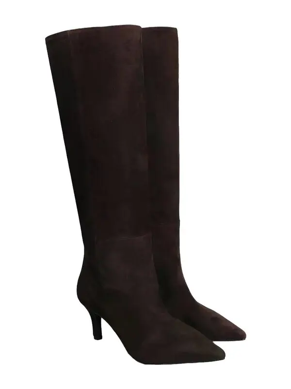 BIANCADI Suede Pointed-toe Boots - Brown