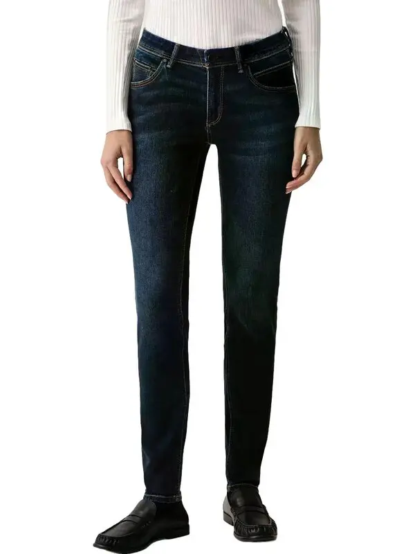 Marc O'polo Whiskered Slim-fit Jeans - Blue