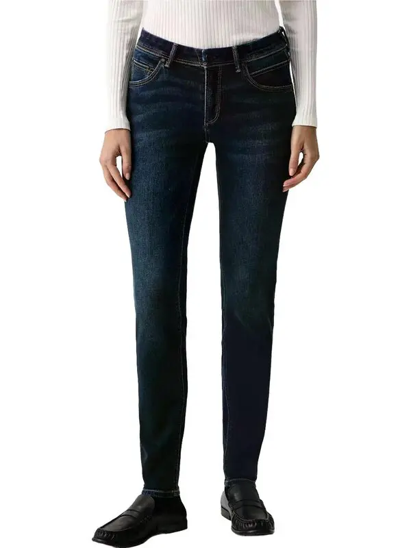 Marc O'polo Whiskered Slim-fit Jeans - Blue