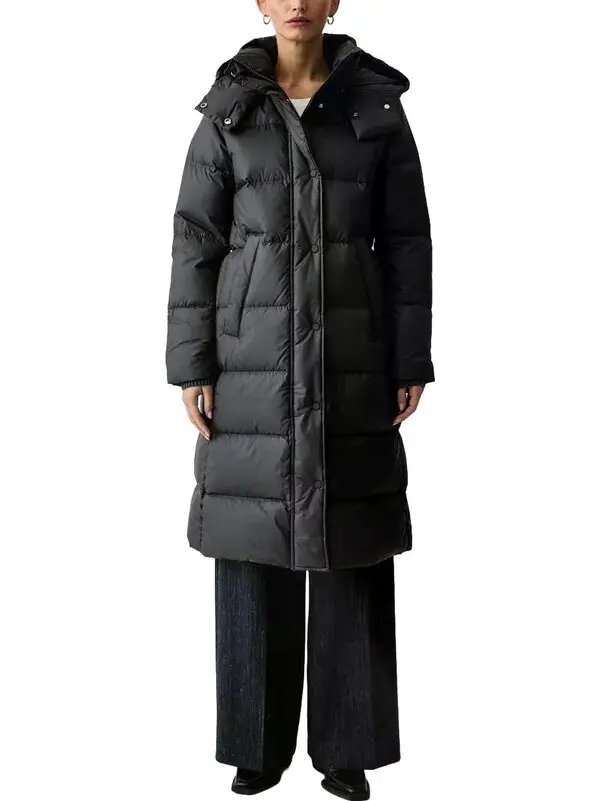 Marc O'polo Quilted Hooded Coat - Black