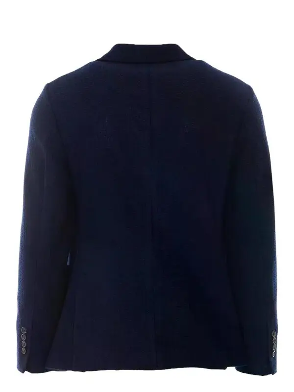 CIRCOLO 1901 Textured Single-breasted Jacket - Blue