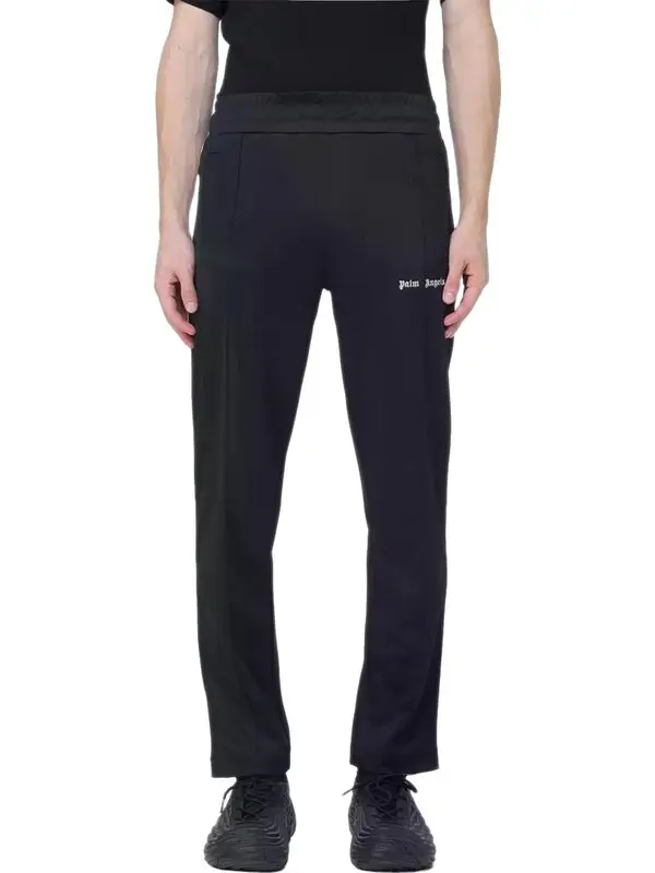Palm Angels Logo-embroidered Side-stripe Track Pants - Black