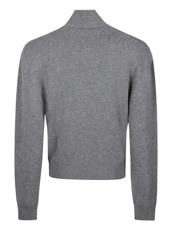 Rhude Logo-embroidered Cashmere Sweater - Grey
