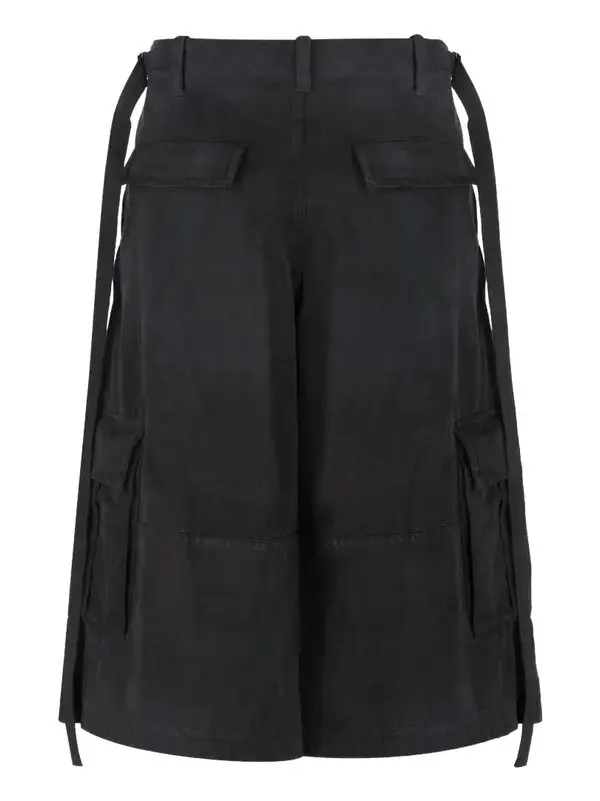Fendi Cargo Cropped Trousers - Black