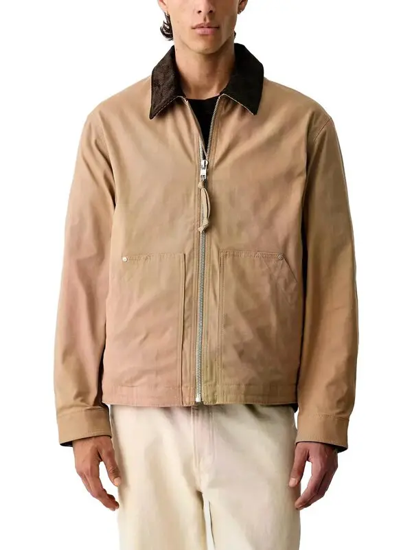 Marc O'polo Corduroy-collar Zip-up Jacket - Neutrals