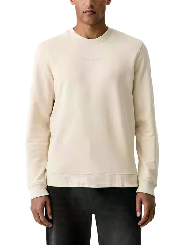 Marc O'polo Logo-print Crew-neck Sweater - Neutrals