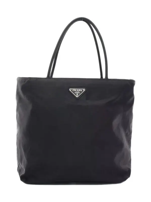 Prada 2000s Tessuto City Tote Bag - Black